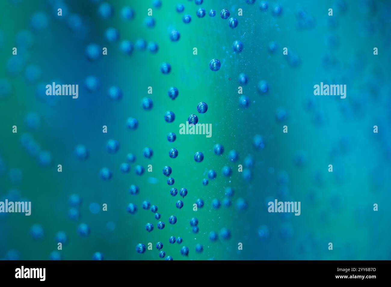 Close Up of Condensation Floating Liquid Water Bubbles and Drips on ...