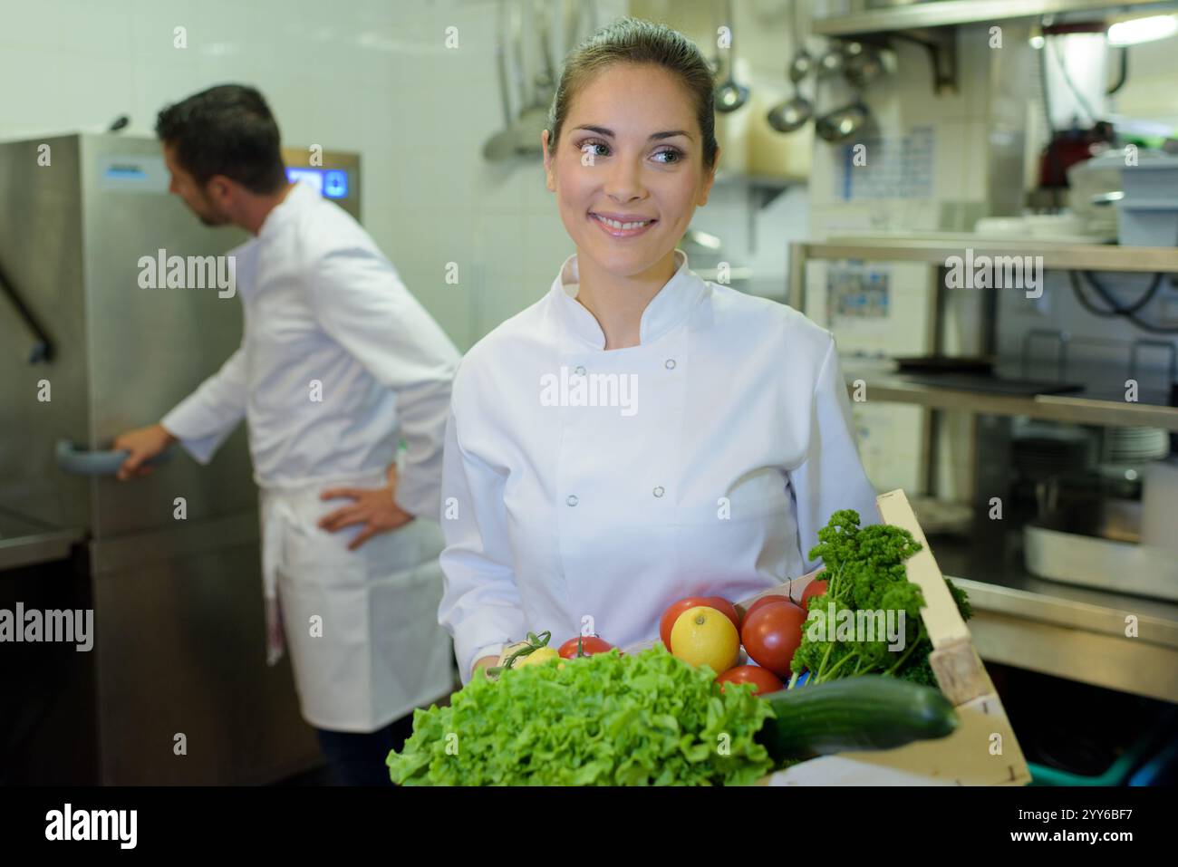 Close up two chef hands hi-res stock photography and images - Alamy