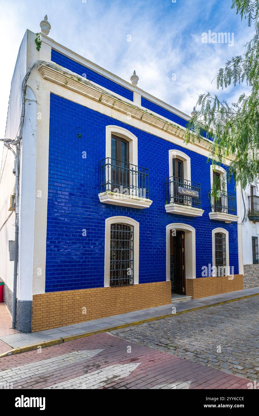 Traditional house with Portuguese-influenced colorful tiles in a ...