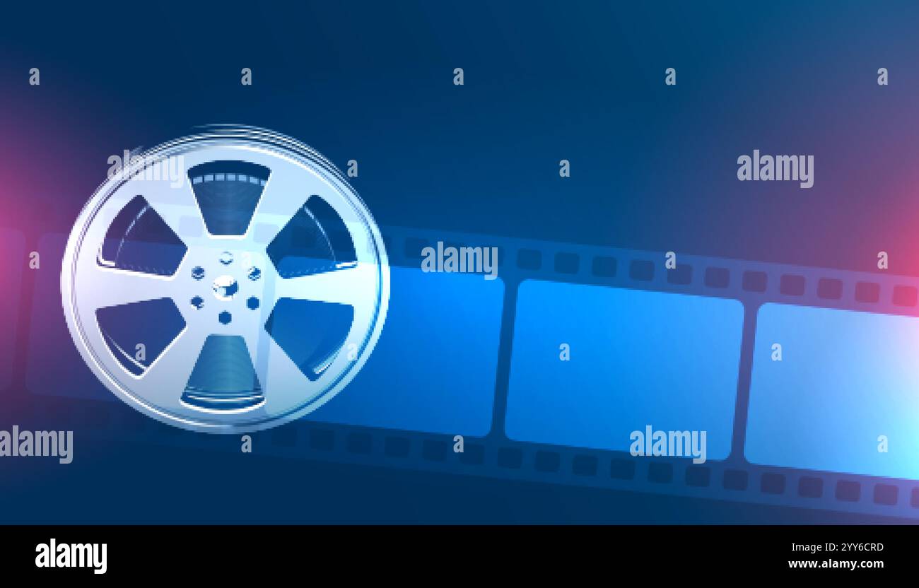 movie roll and film strip background Stock Vector Image & Art - Alamy
