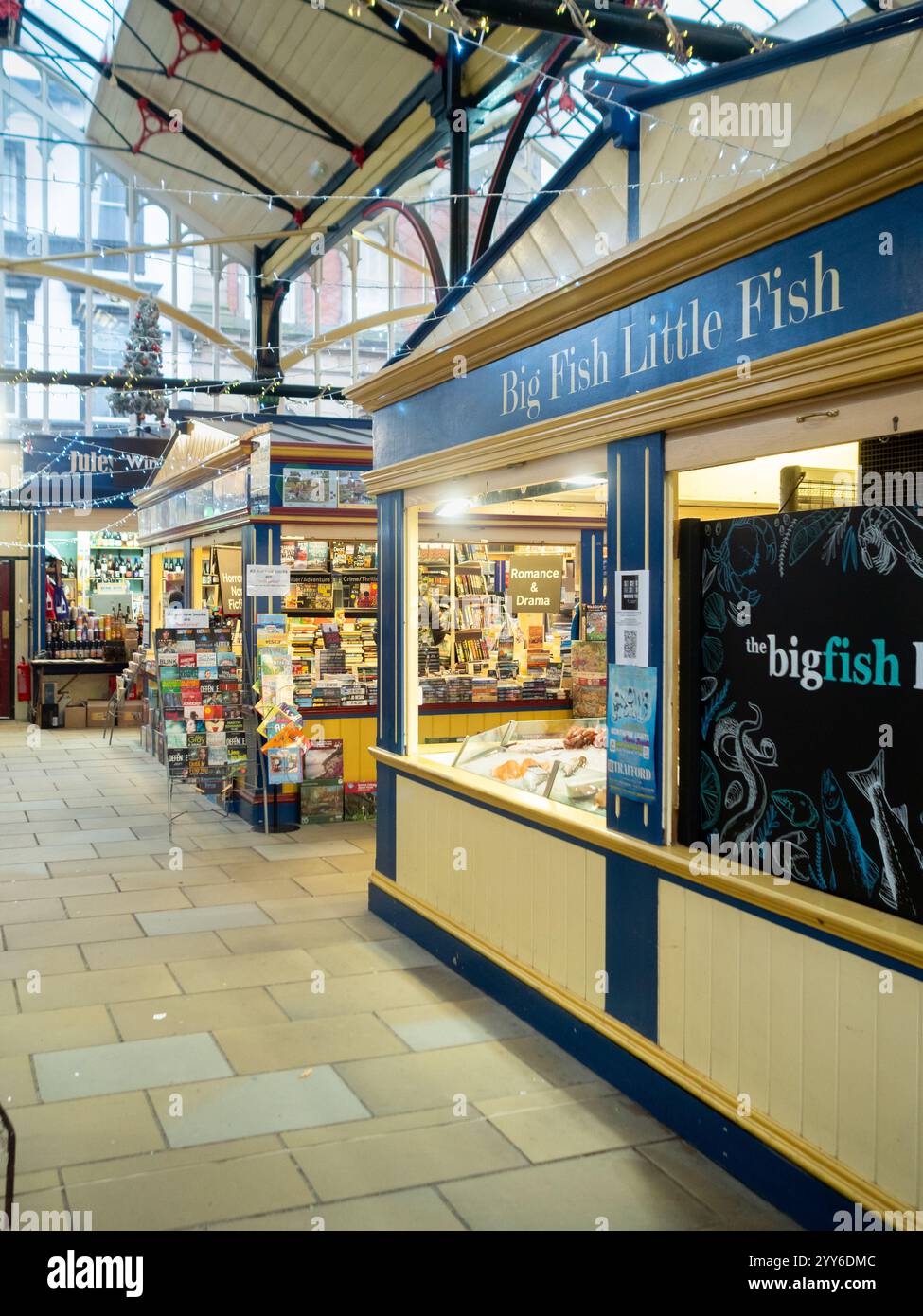 Traditional fishmonger situated in Stockport Market. UK Stock Photo - Alamy