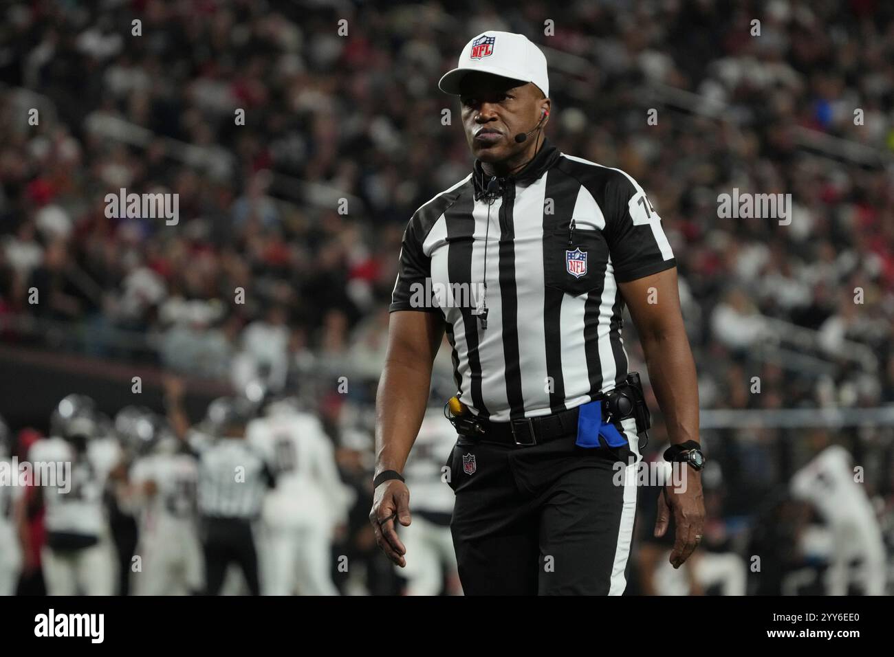 NFL Referee Shawn Smith during the first half of an NFL football game between the Las Vegas ...