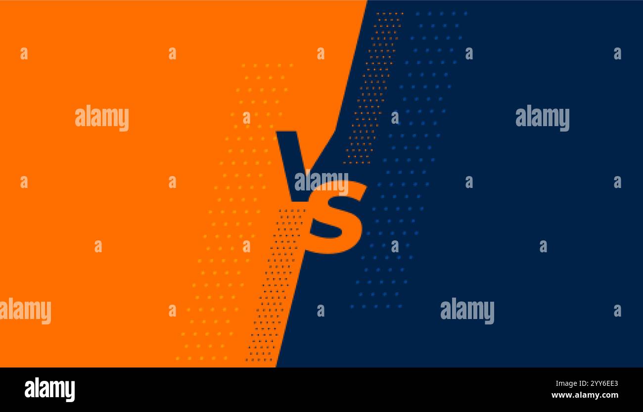 flat versus vs banner screen design Stock Vector Image & Art - Alamy