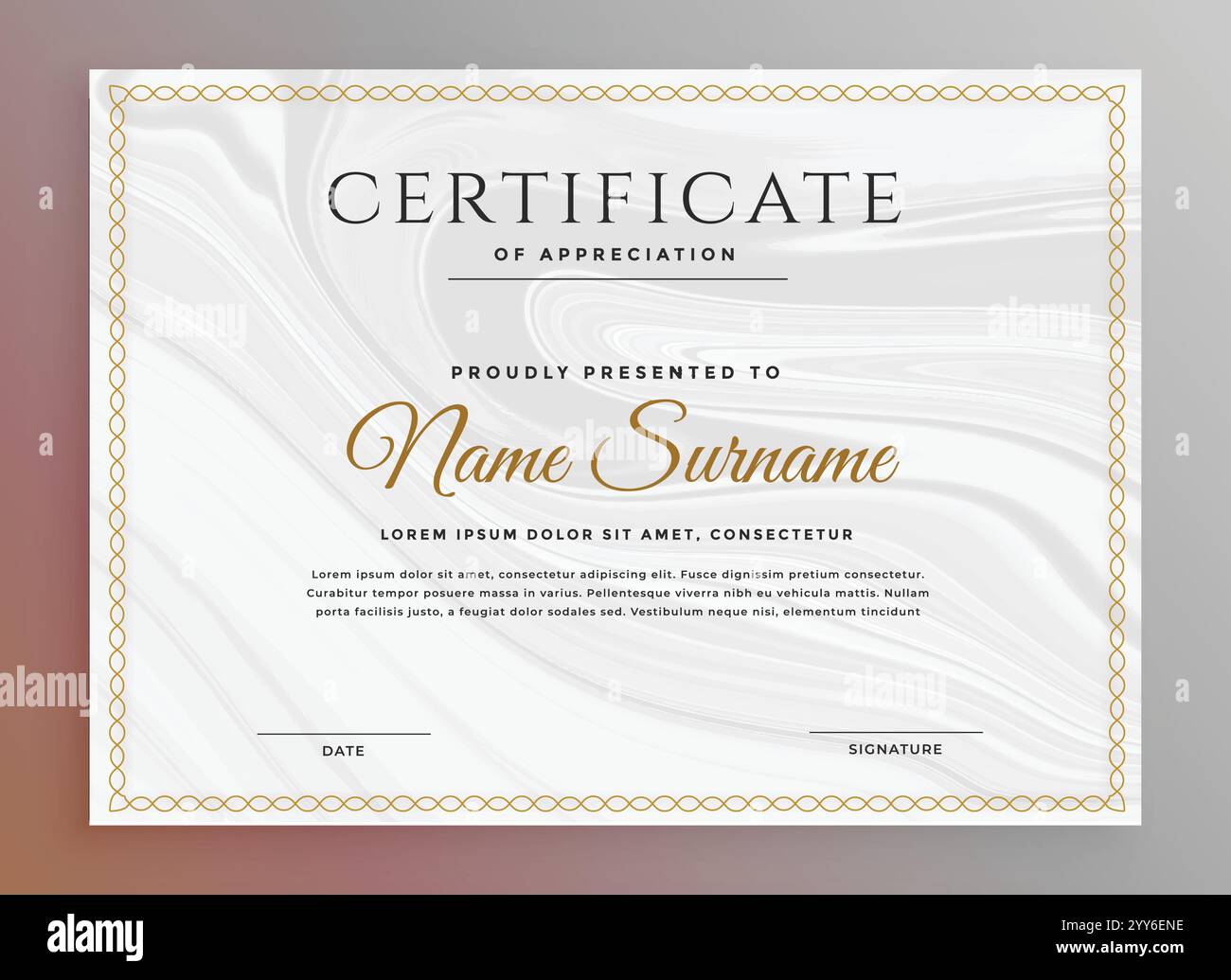 clean certificate template for multipurpose use Stock Vector Image ...