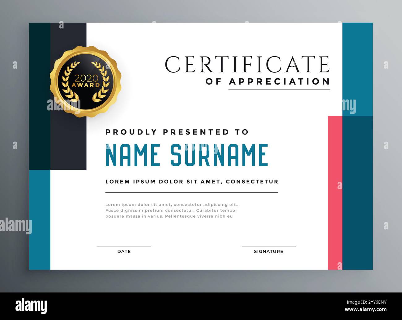 modern success certificate template design Stock Vector Image & Art - Alamy