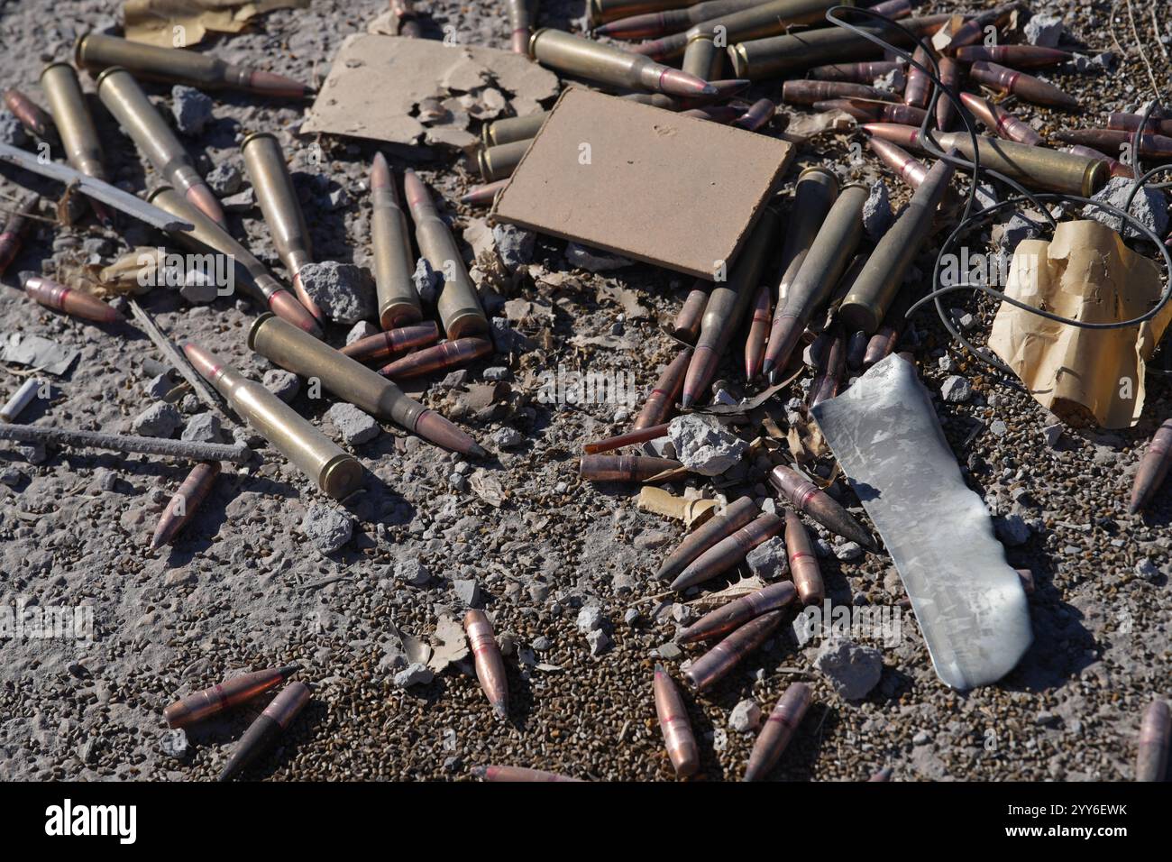 The Syrian Golan military base near the border with Israel southwest of ...