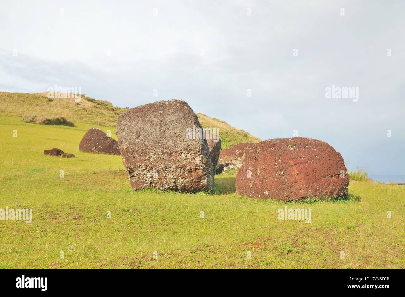 Puna Pau source of the red scoria used to carve the pukao (topknots ...