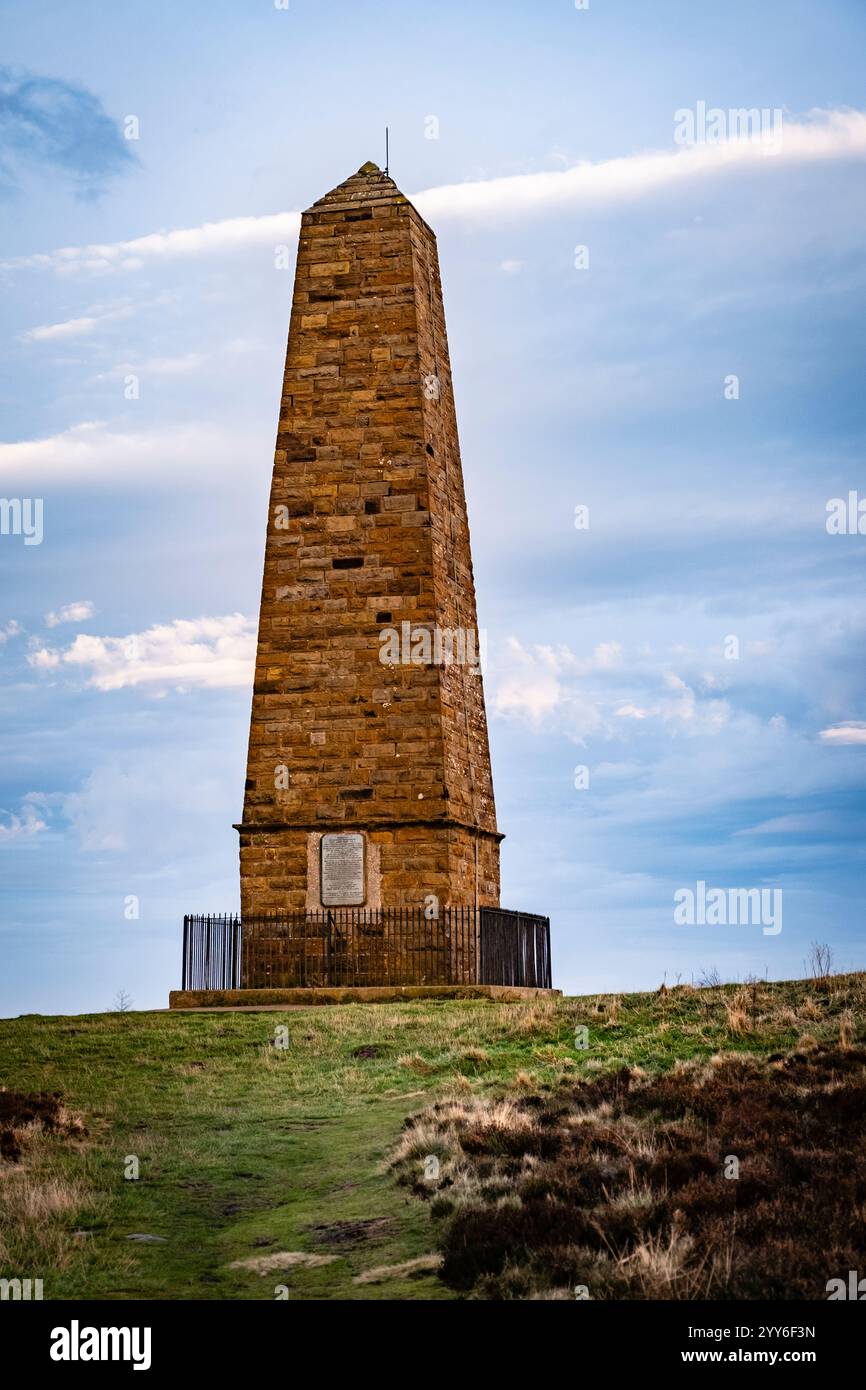 Captain Cooks Monument, Cleveland Way, North Yorkshire Moors, UK Stock ...
