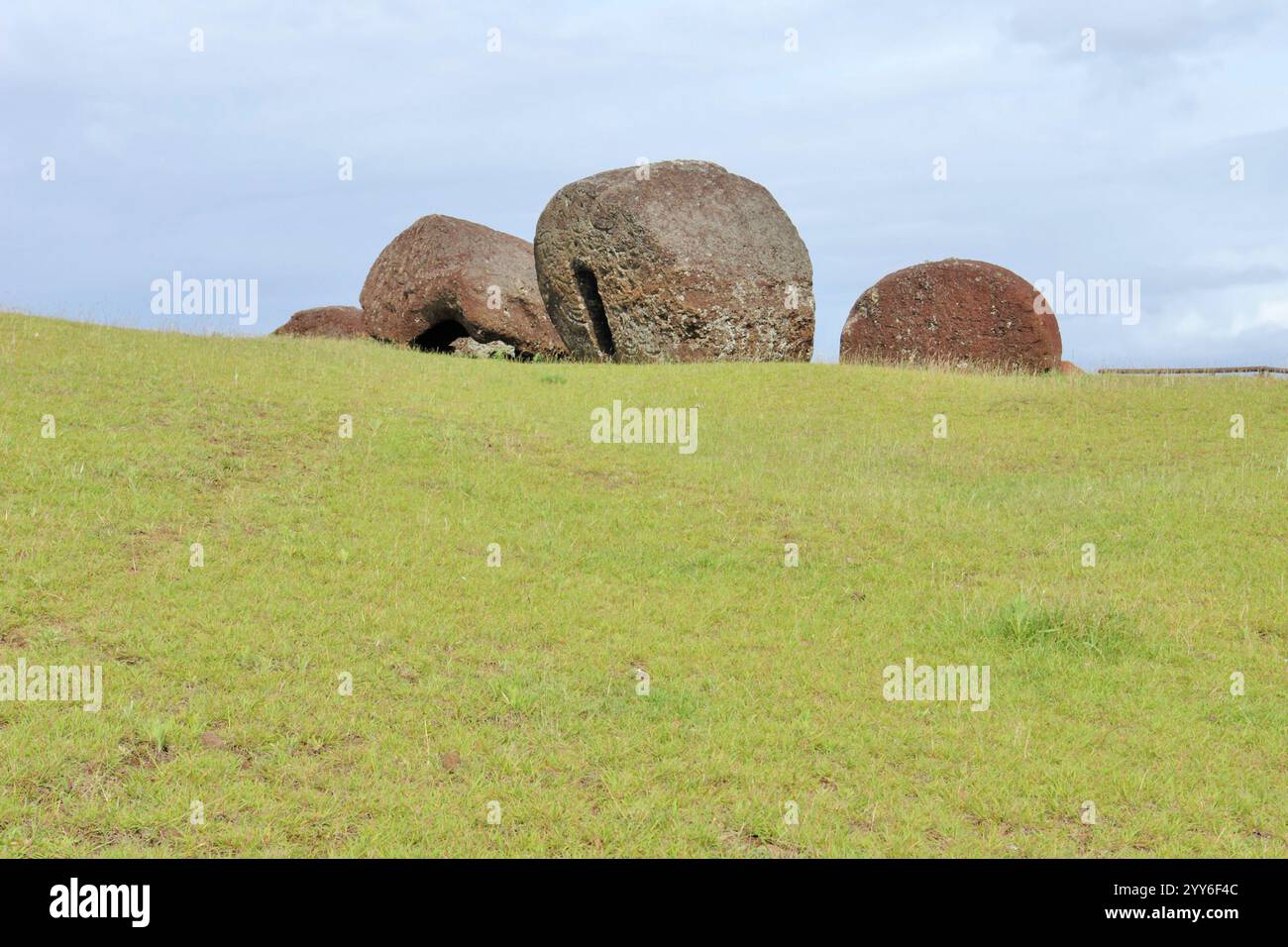 Puna Pau source of the red scoria used to carve the pukao (topknots ...