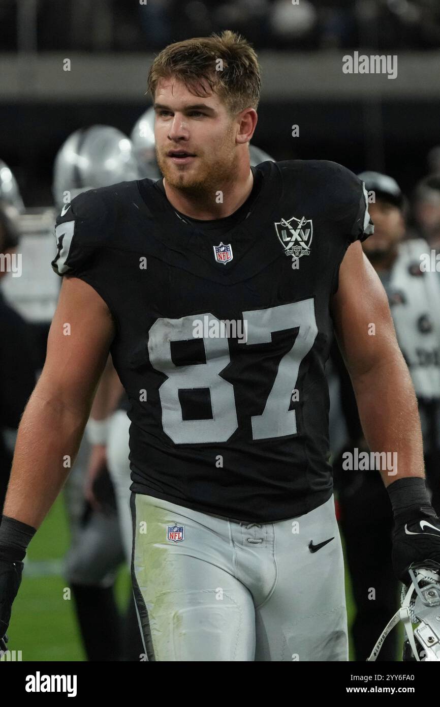 Las Vegas Raiders tight end Michael Mayer (87) during the first half of ...