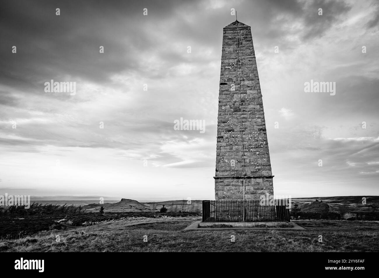 Captain Cooks Monument, Cleveland Way, North Yorkshire Moors, UK Stock Photo - Alamy