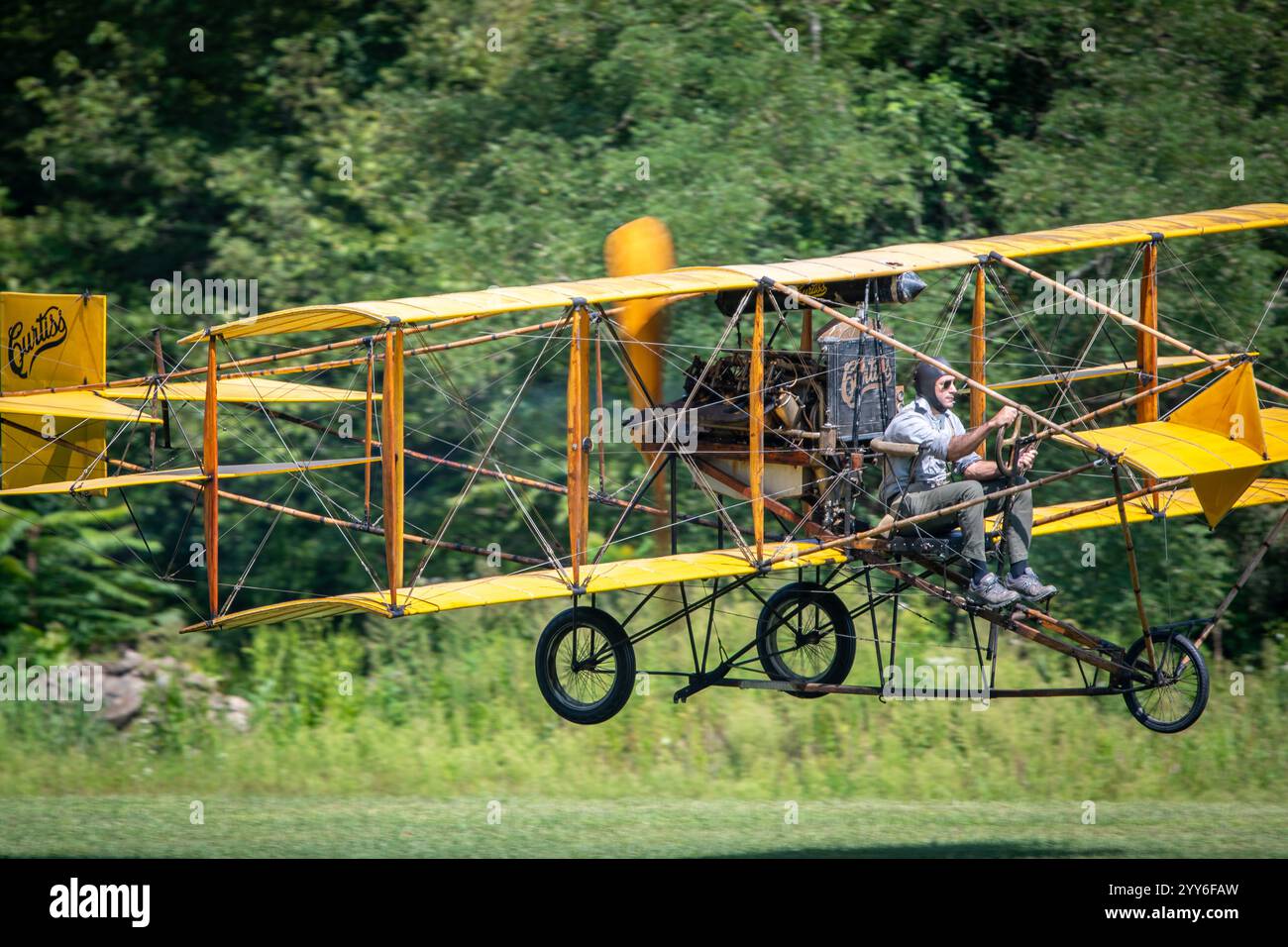 Curtiss Pusher Model D Old Rhinebeck Aerodrome New York Stock Photo - Alamy
