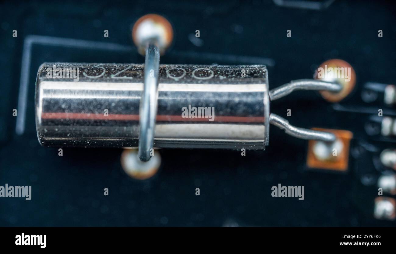 Component details of a computer motherboard Stock Photo - Alamy