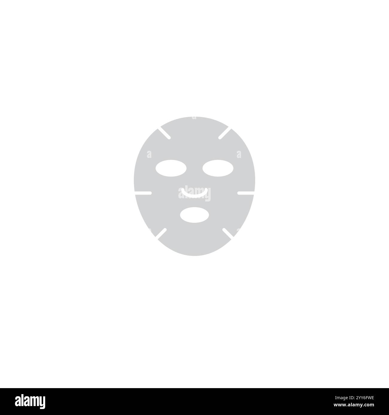 Vector flat face beauty mask isolated on white background Stock Vector ...