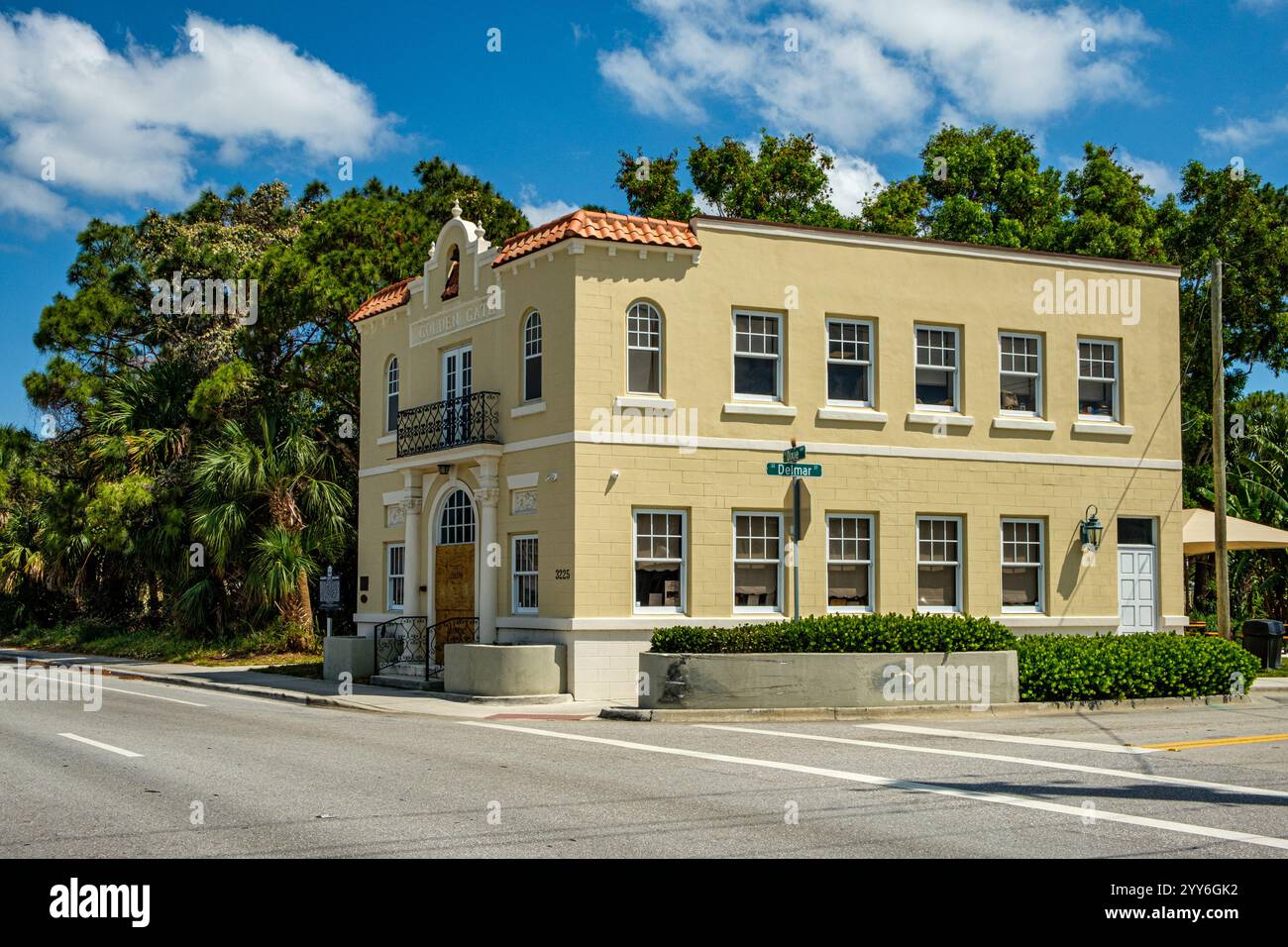 Golden Gate Historic Building, Old Dixie Highway, Stuart, Florida Stock ...