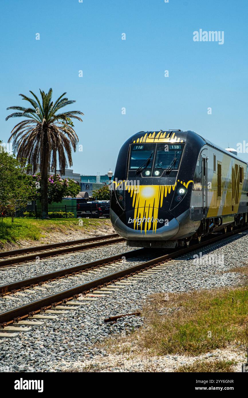 Brightline Siemens Charger SCB-40 Locomotive, Stuart, Florida Stock ...