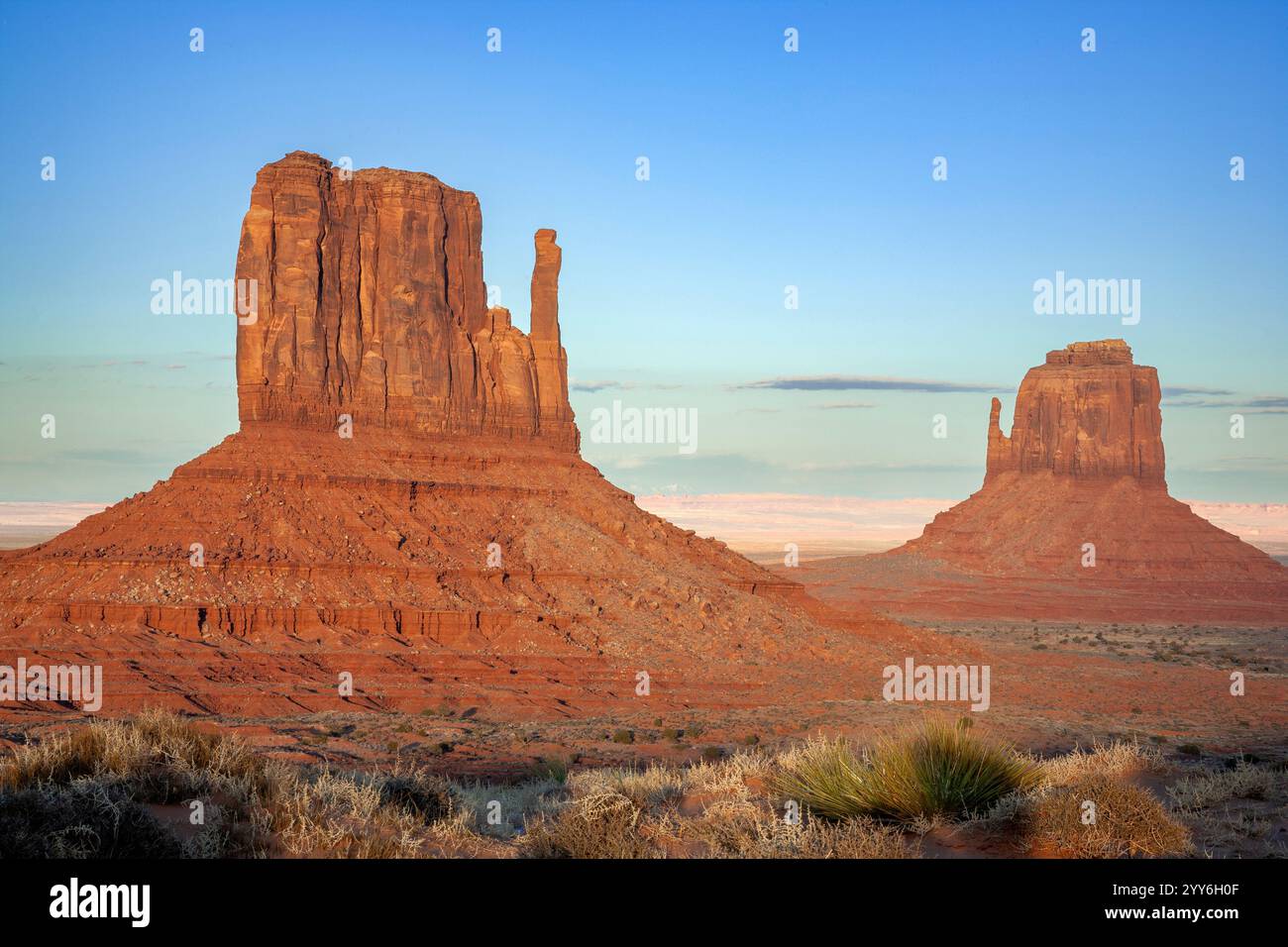 The Mittens, Monument Valley, Arizona - Utah border USA Stock Photo - Alamy