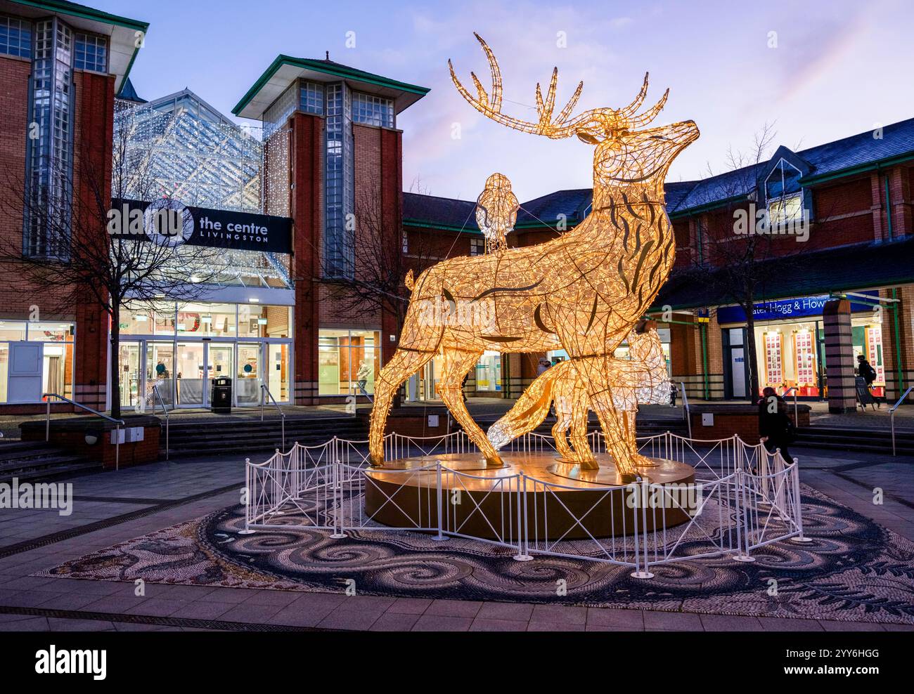 The centre Livingston Christmas lights, Livingston, West Lothian ...