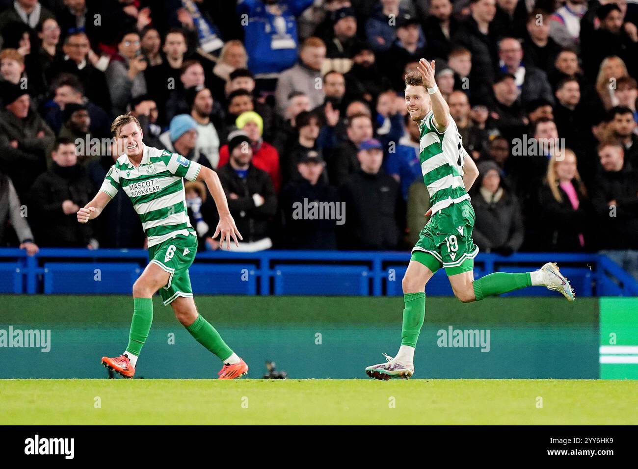 Shamrock Rovers' Markus Poom (right) celebrates scoring their side's ...