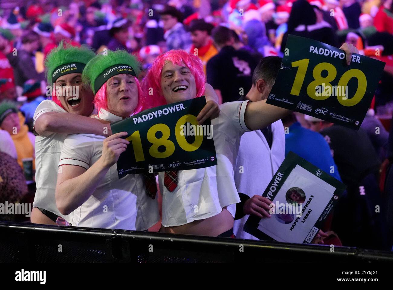 Fans in fancy dress in the crowd during day five of the Paddy Power ...