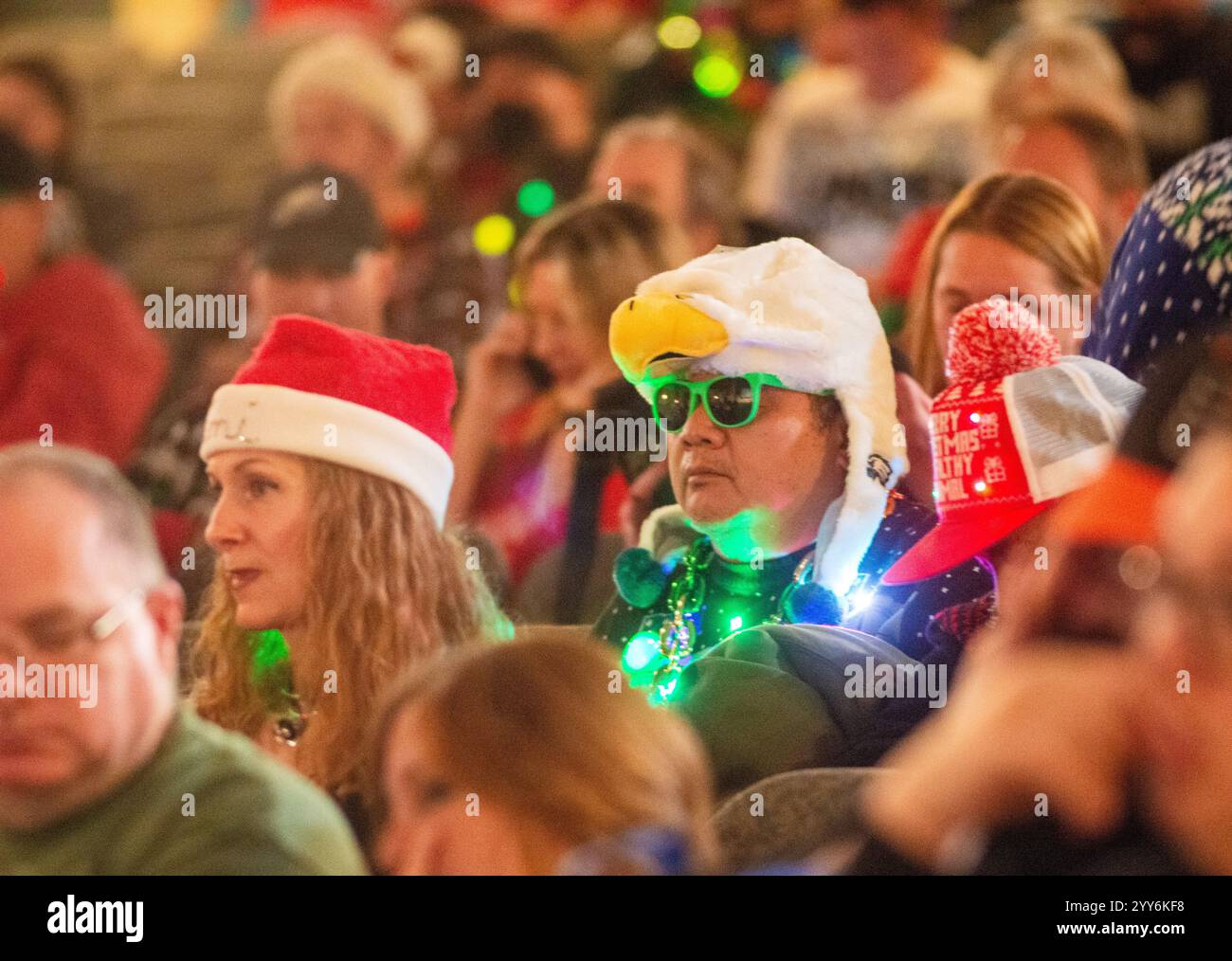 Phoenixville, United States. 19th Dec, 2024. People particpiate during ...