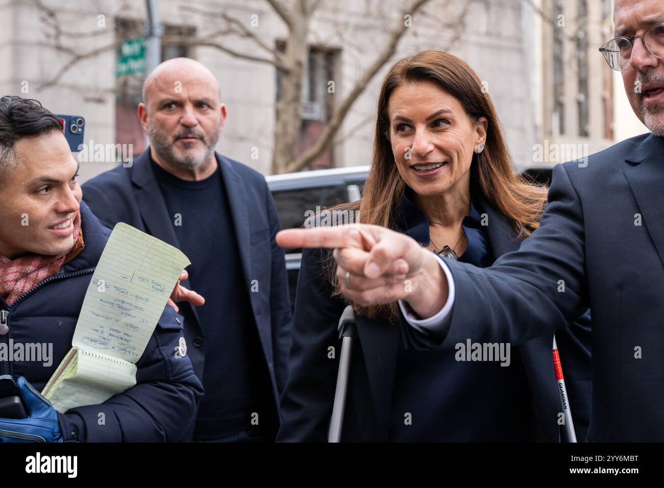 New York, USA. 19th Dec, 2024. Karen Friedman Agnifilo is seen entering ...