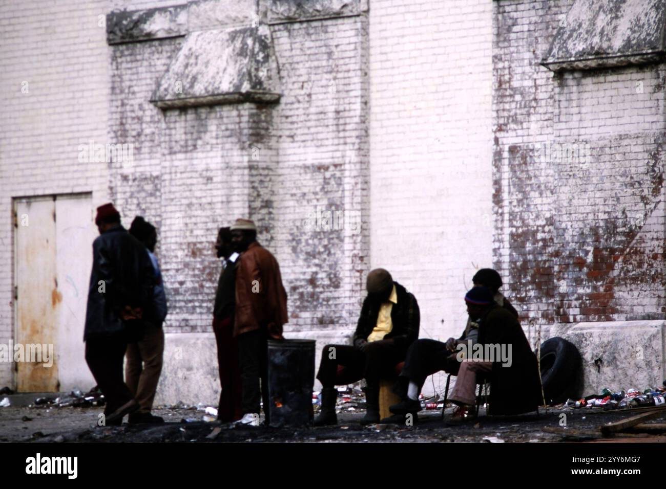 Homeless in the cold in NorthWest Washington, 1980s Photograph by ...