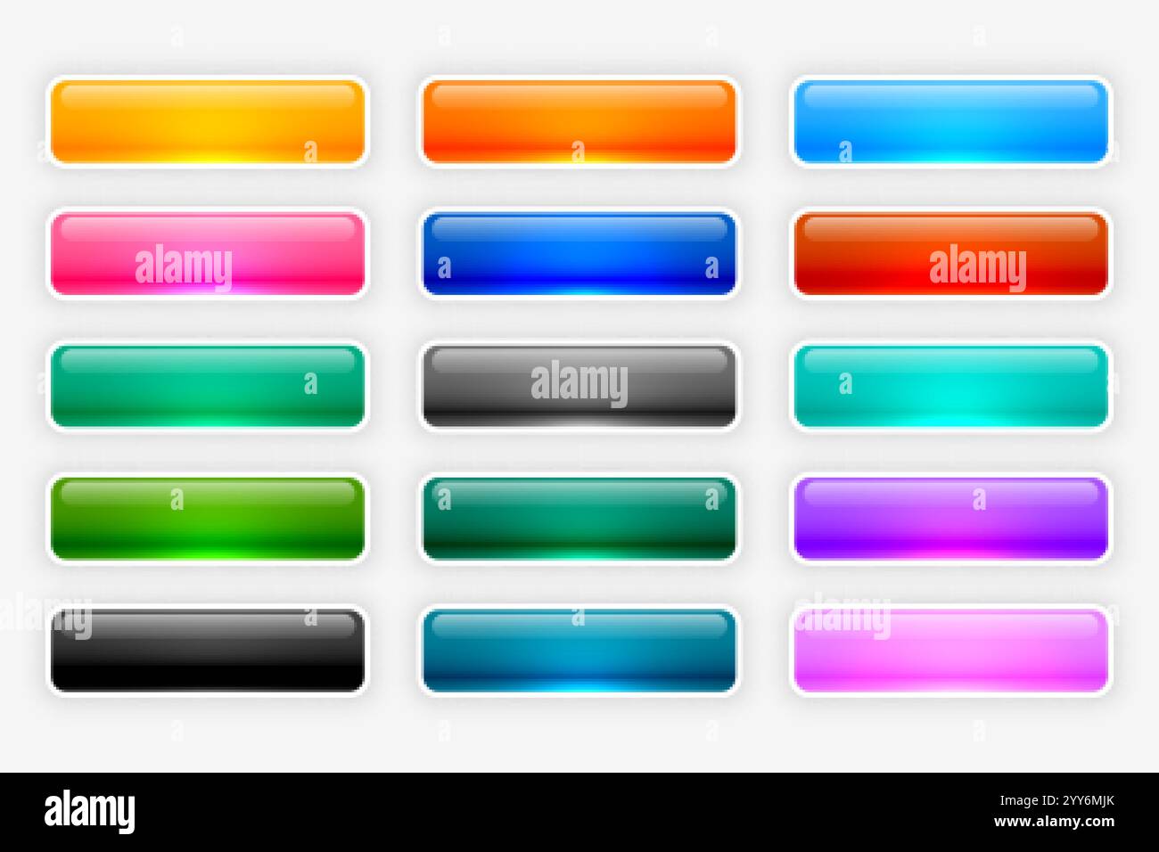 Website glossy ui button Cut Out Stock Images & Pictures - Alamy
