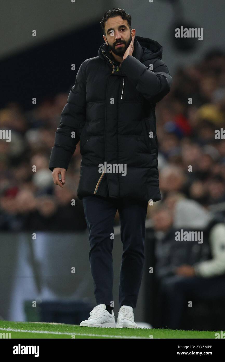 London, UK. 19th Dec, 2024. Ruben Amorim, Head Coach of Manchester ...