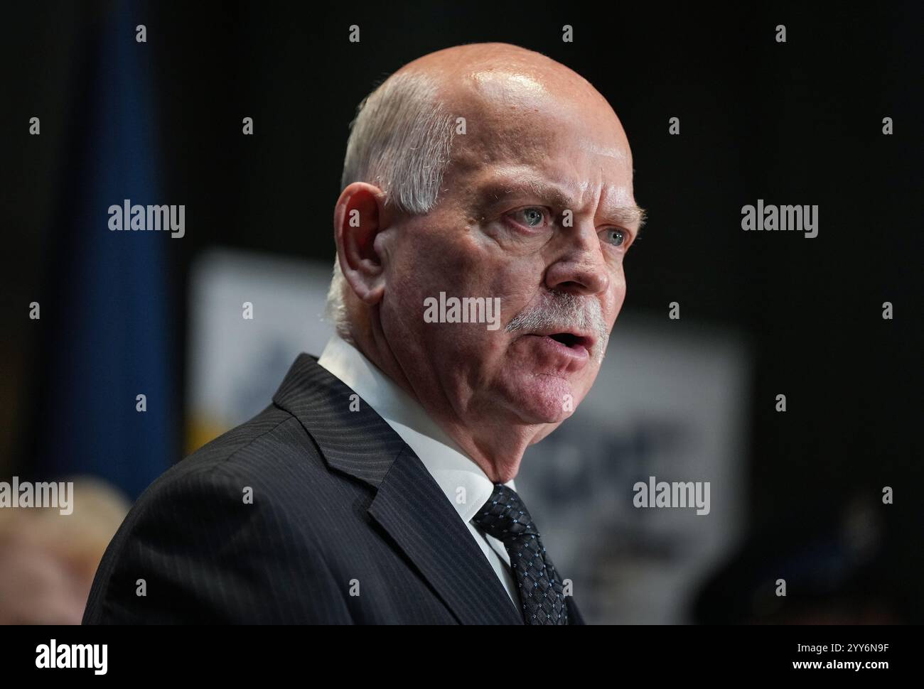 Surrey, Canada. 29th Nov, 2024. B.C. Minister of Public Safety Garry ...