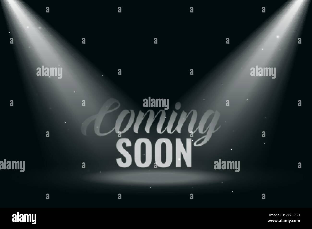 coming soon background with spot light rays Stock Vector Image & Art ...