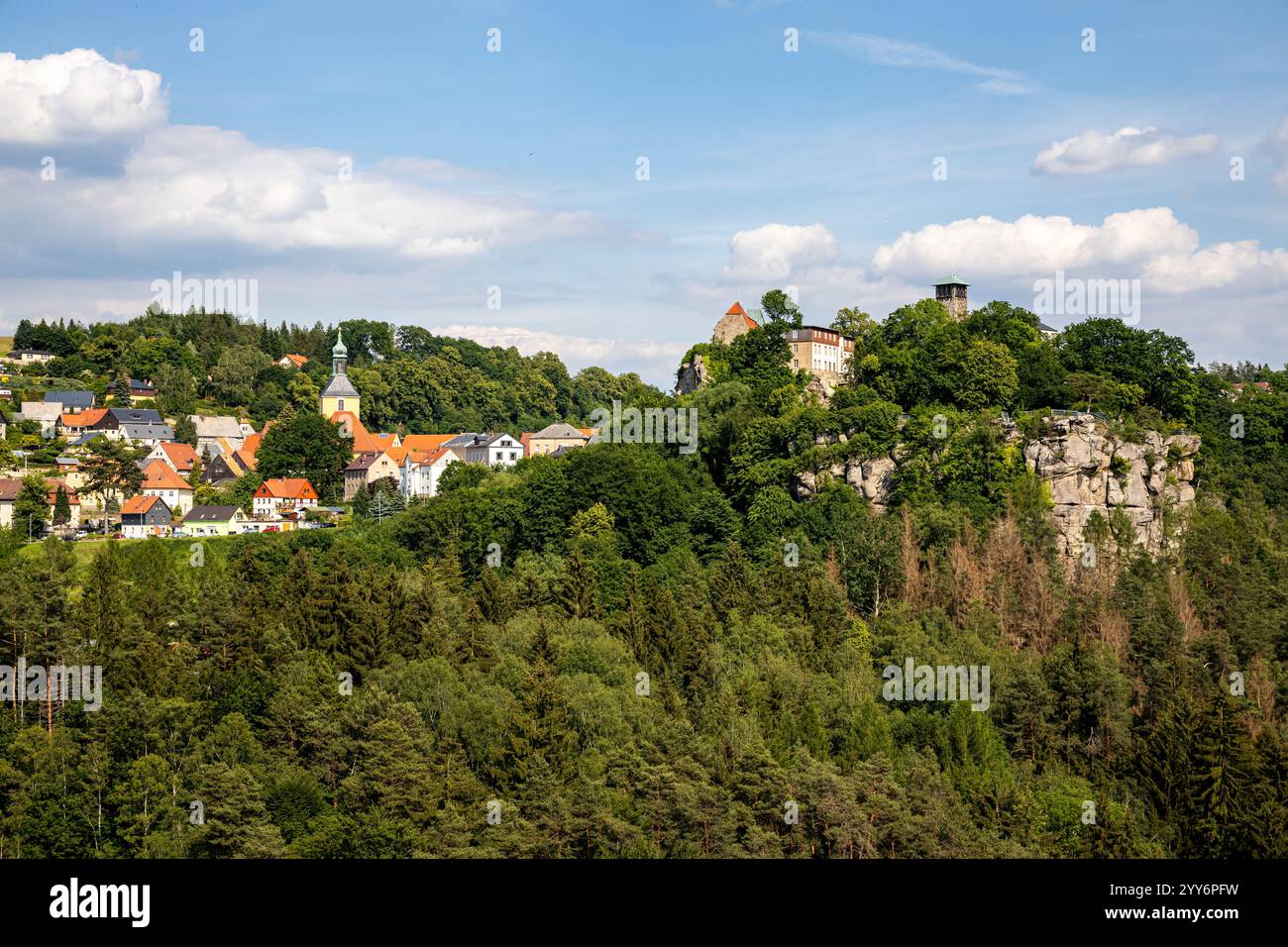 Burg Hohnstein Elbsandsteingebirge Stock Photo - Alamy