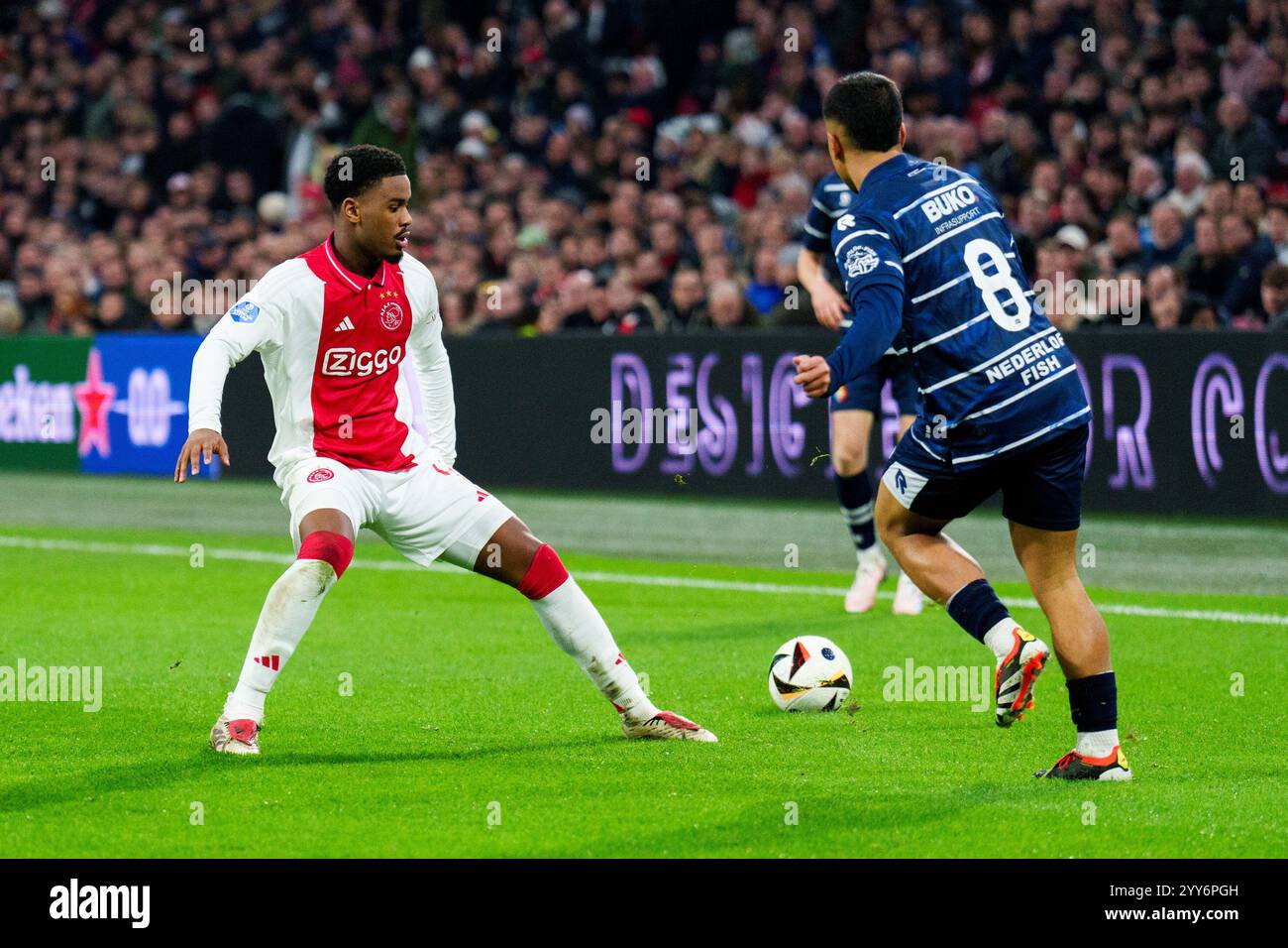 Amsterdam, Netherlands. 19th Dec, 2024. AMSTERDAM, 19-12-2024, Johan Cruijff ArenA, season 2024/ ...