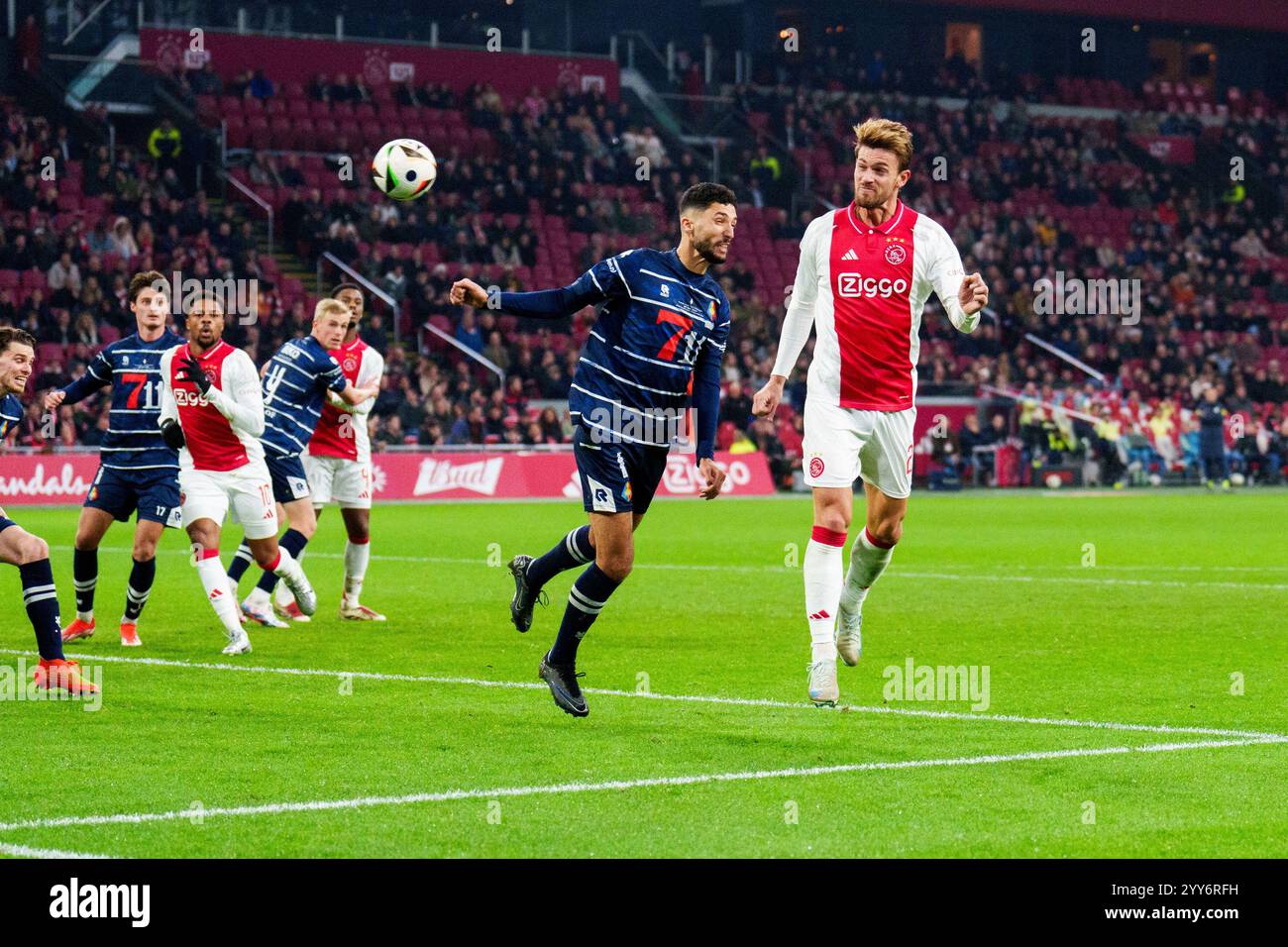 Amsterdam, Netherlands. 19th Dec, 2024. AMSTERDAM, 19-12-2024, Johan Cruijff ArenA, season 2024/ ...