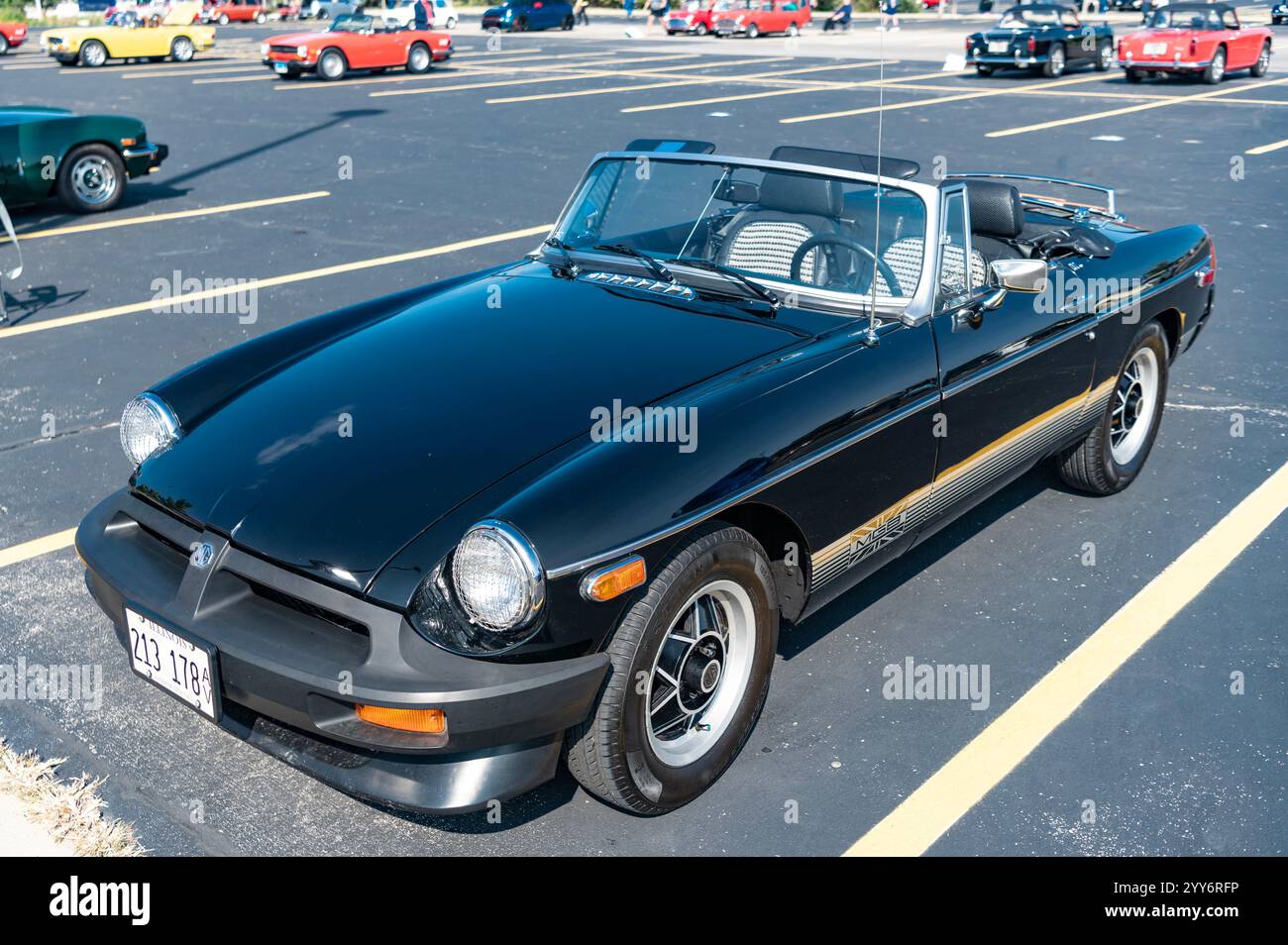 Chicago, Illinois, USA - September 08, 2024: 1980 to 1982 MG MGB retro ...