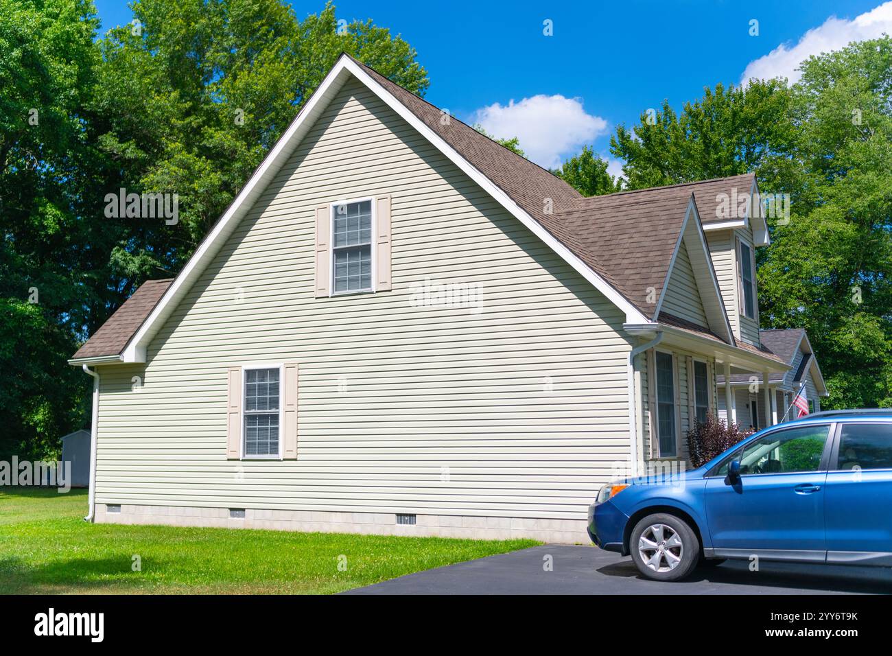 Suburban house architecture. Modern suburban house. Architecture ...