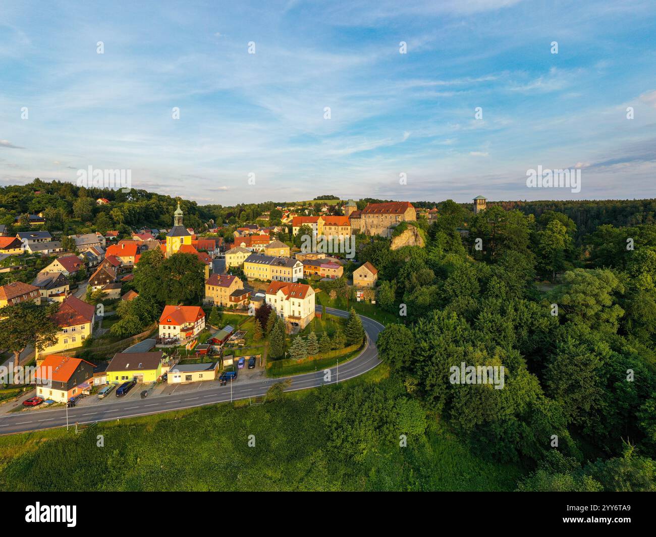 Luftbildaufnahme hohnstein hi-res stock photography and images - Alamy