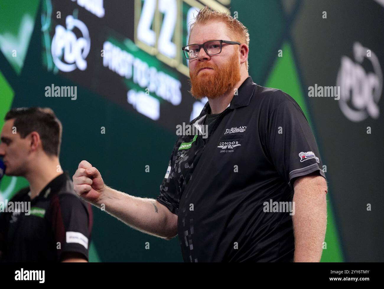 Matt Campbell celebrates winning his first round match against Matt ...