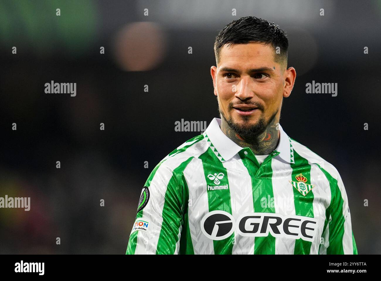 Chimy Avila of Real Betis looks on during the UEFA Conference League ...