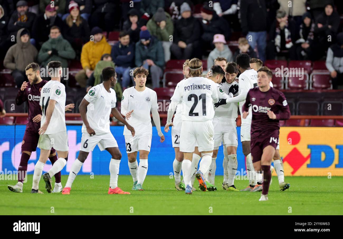 FC Petroclub's Victor Mudrac celebrates scoring their side's second ...