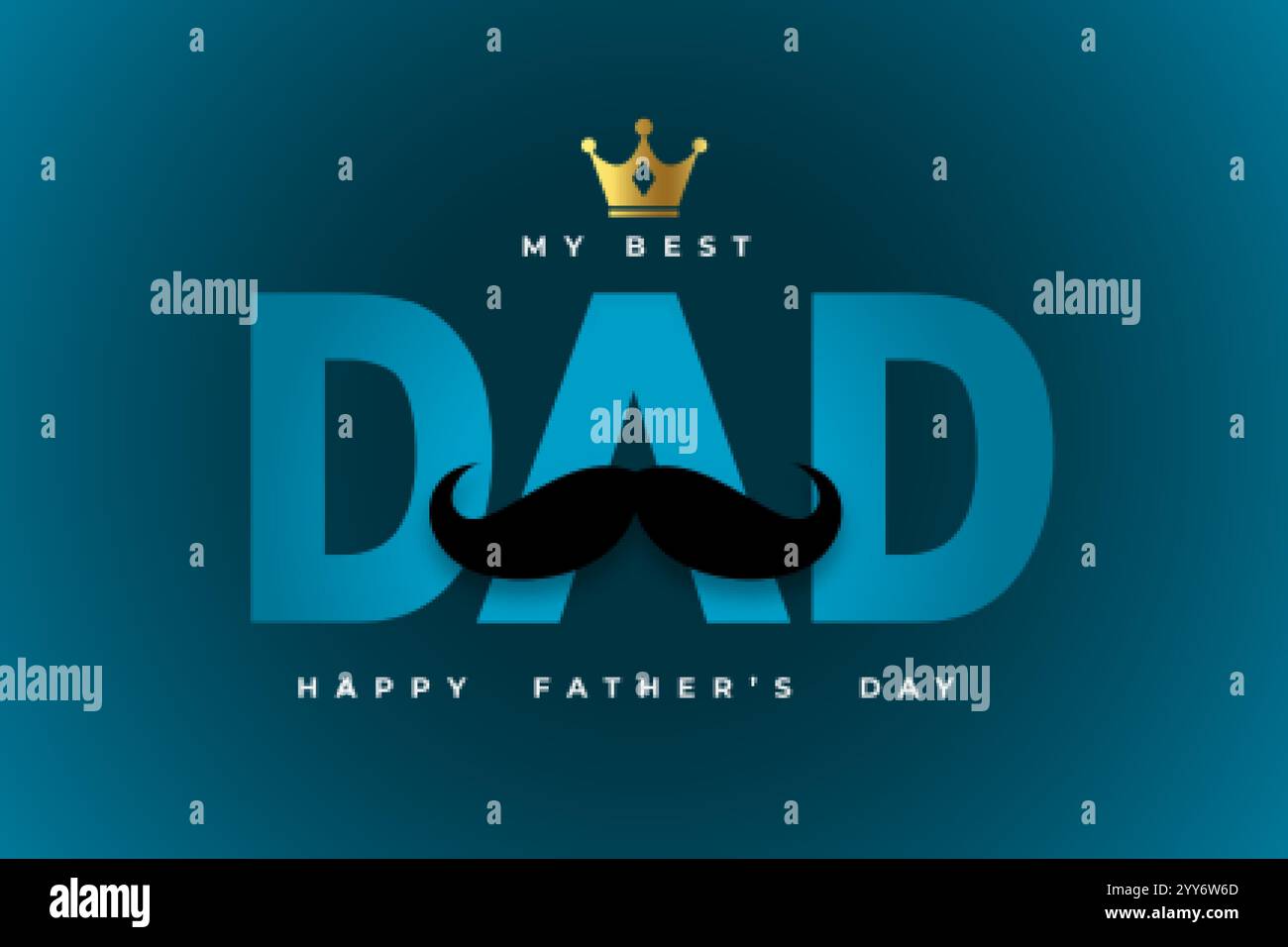 stylish fathers day background with golden crown Stock Vector Image ...