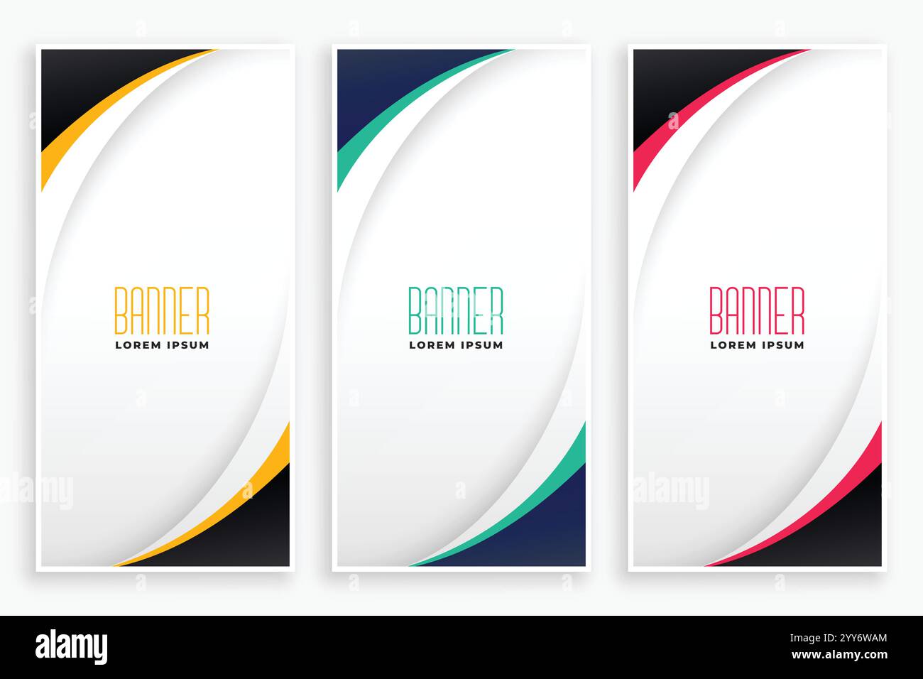 stylish business wave banner design Stock Vector Image & Art - Alamy