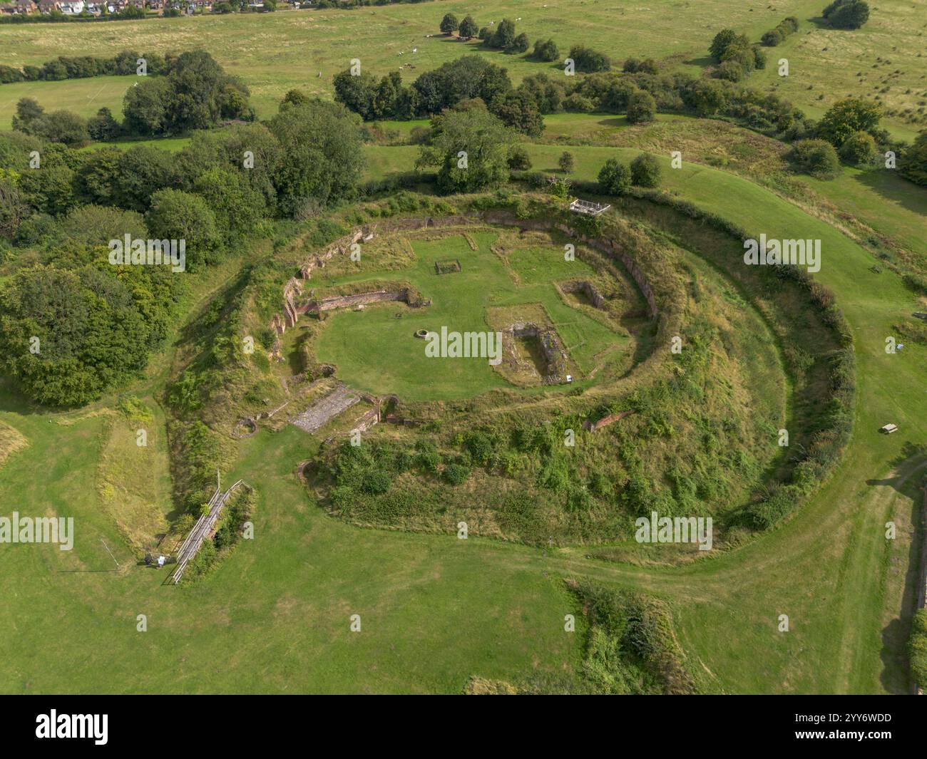 Aerial view of Basing House, Old Basing, Hampshire, UK Stock Photo - Alamy