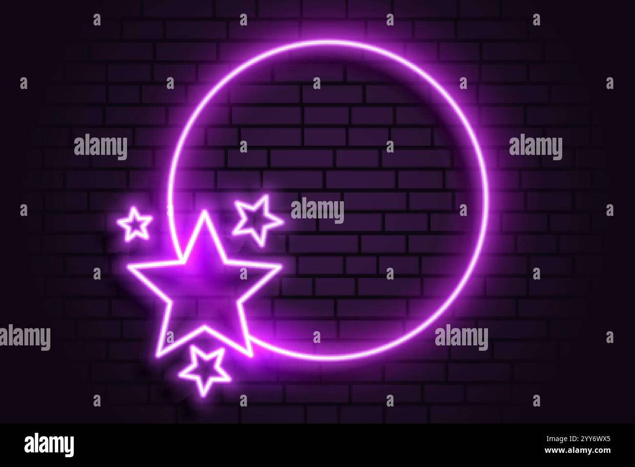 Purple neon romantic circular hi-res stock photography and images - Alamy