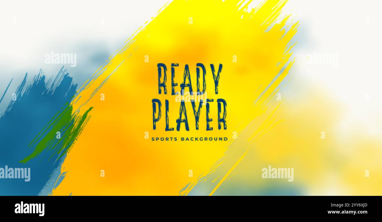abstract sports background in yellow and blue colors Stock Vector Image ...