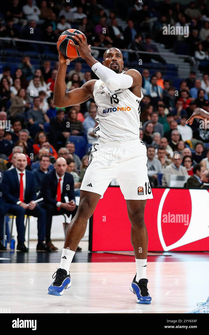 Serge Ibaka of Real Madrid in action during the Turkish Airlines ...