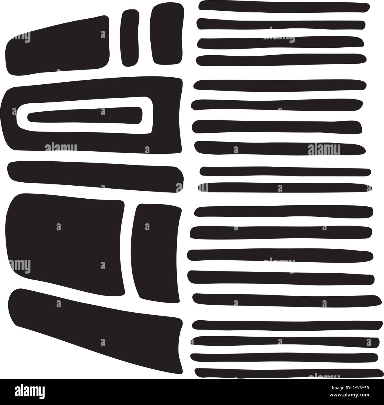 Doodle pile of books icon. Hand drawn book, journal or notebook symbol ...