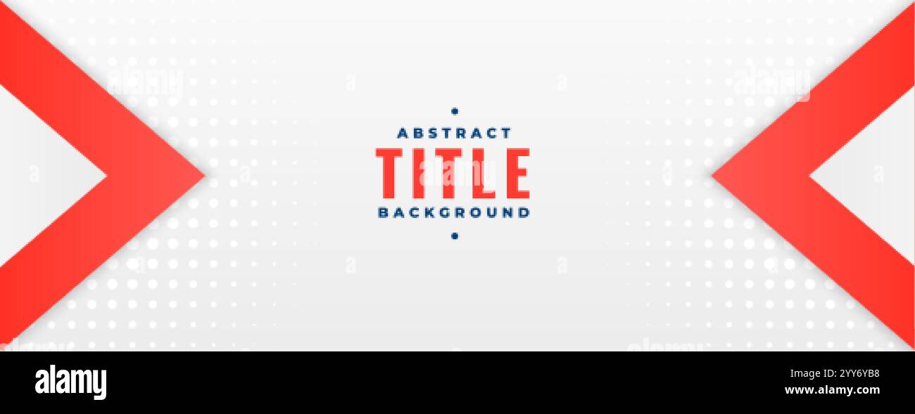 modern presentation banner with red arrow geometric shapes Stock Vector ...