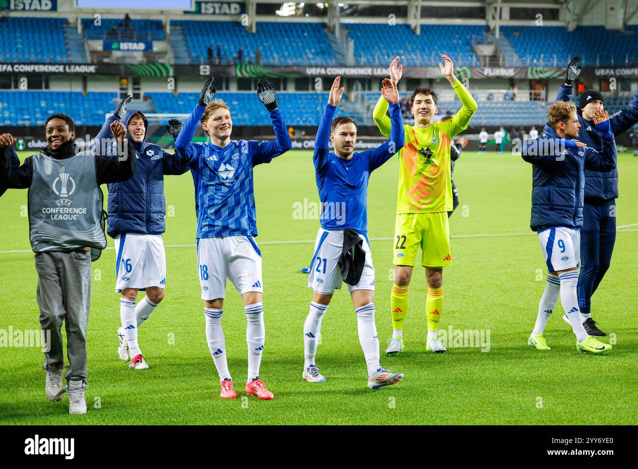 Molde 20241219. Molde's players after the end of the UEFA Europa League ...