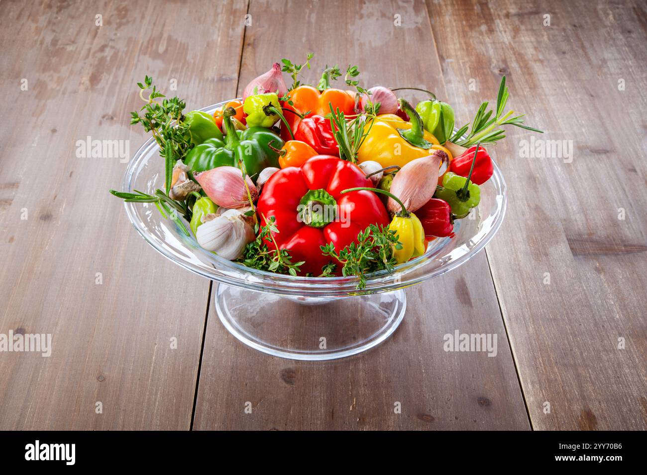 Colorful Assorted Fresh Healthy Organic Vegetables and Fruits in a ...